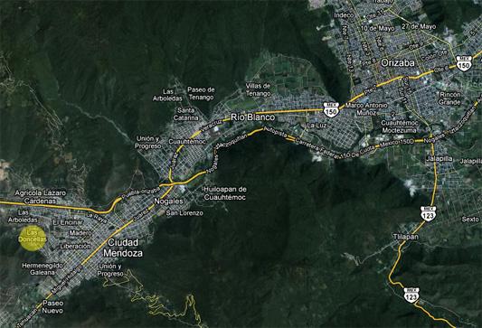 Orizaba Mexico Map